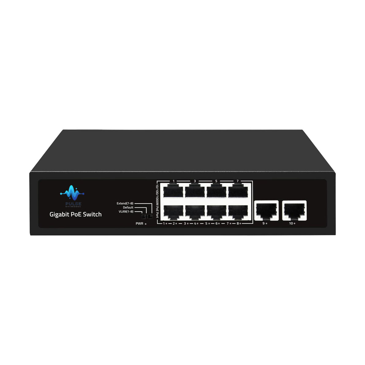 PNET-P8E2E | 10 Port Gigabit Ethernet 120W PoE+ Switch | Pulse Networks
